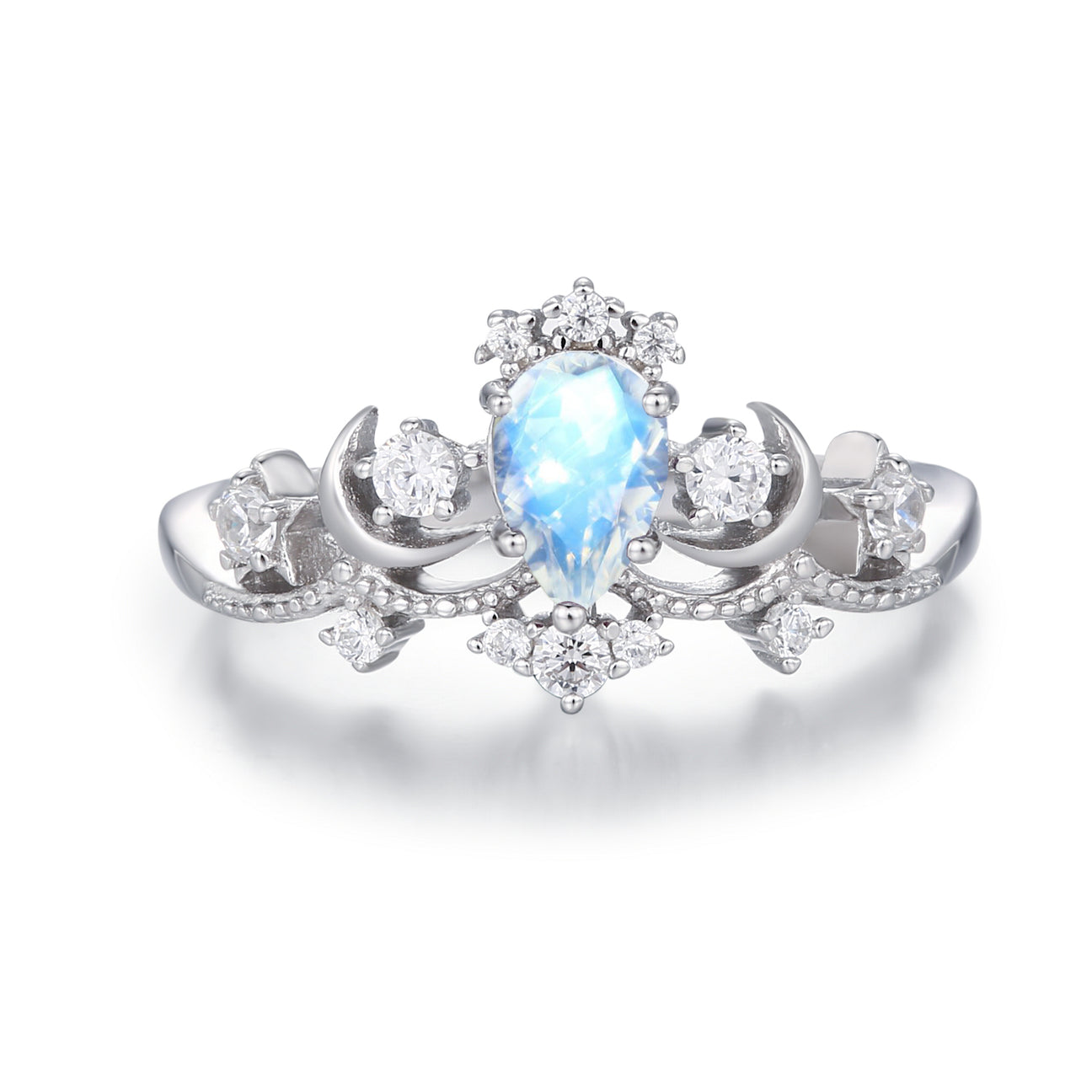 Moonlit Moonstone Ring – Azura New York
