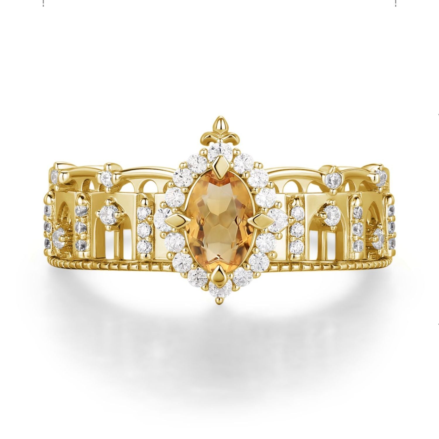 The Alhambra Arcade Citrine Ring – Azura New York